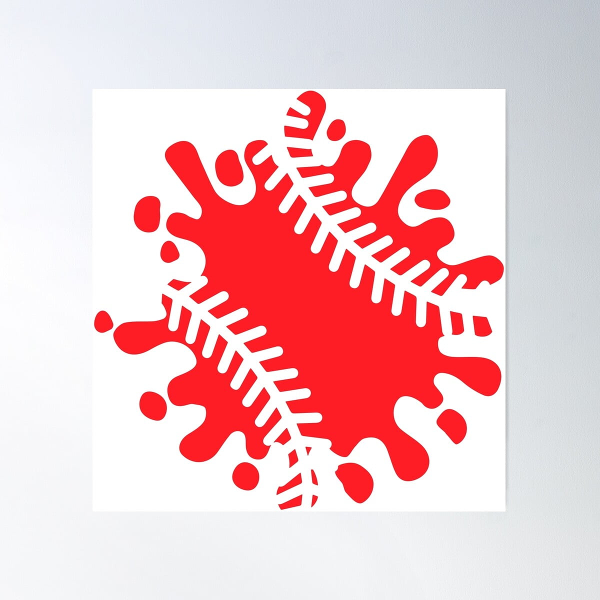 Baseball Splash-Baseball Quote Poster Wall Art, Modern Wall Decor For ...