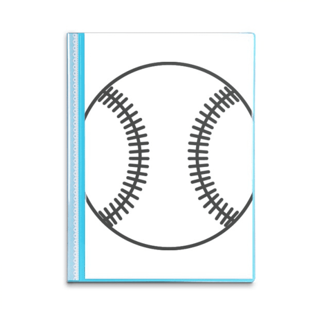 Baseball Sport Line Drawing Pattern Book Sheet Protectors Portfolio ...