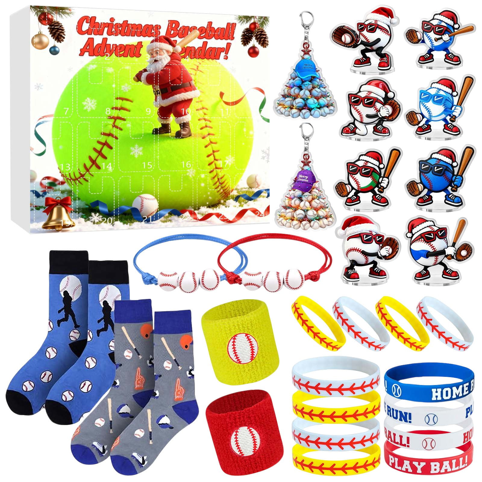 Baseball Sports Advent Calendar 2025, 24-Day Countdown with Surprise ...
