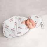 Sweet Jojo Designs Baseball Baby Cocoon and Beanie Hat, Red and White ...