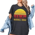 Baseball Squad Vintage Sunset Shirt, Baseball Team Shirt, Batter ...
