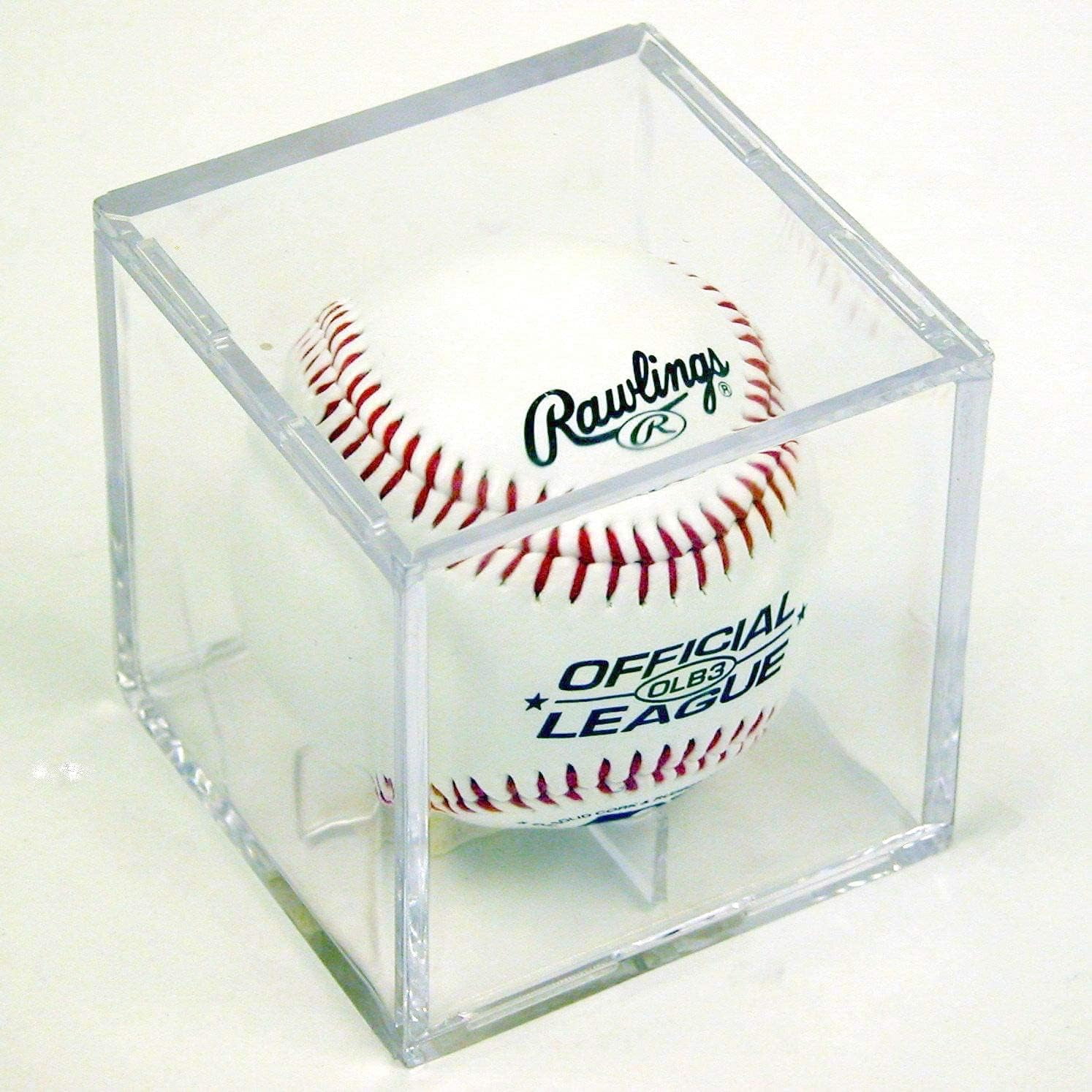 Baseball Square Cube Holder Display CASE with Stand - Walmart.com