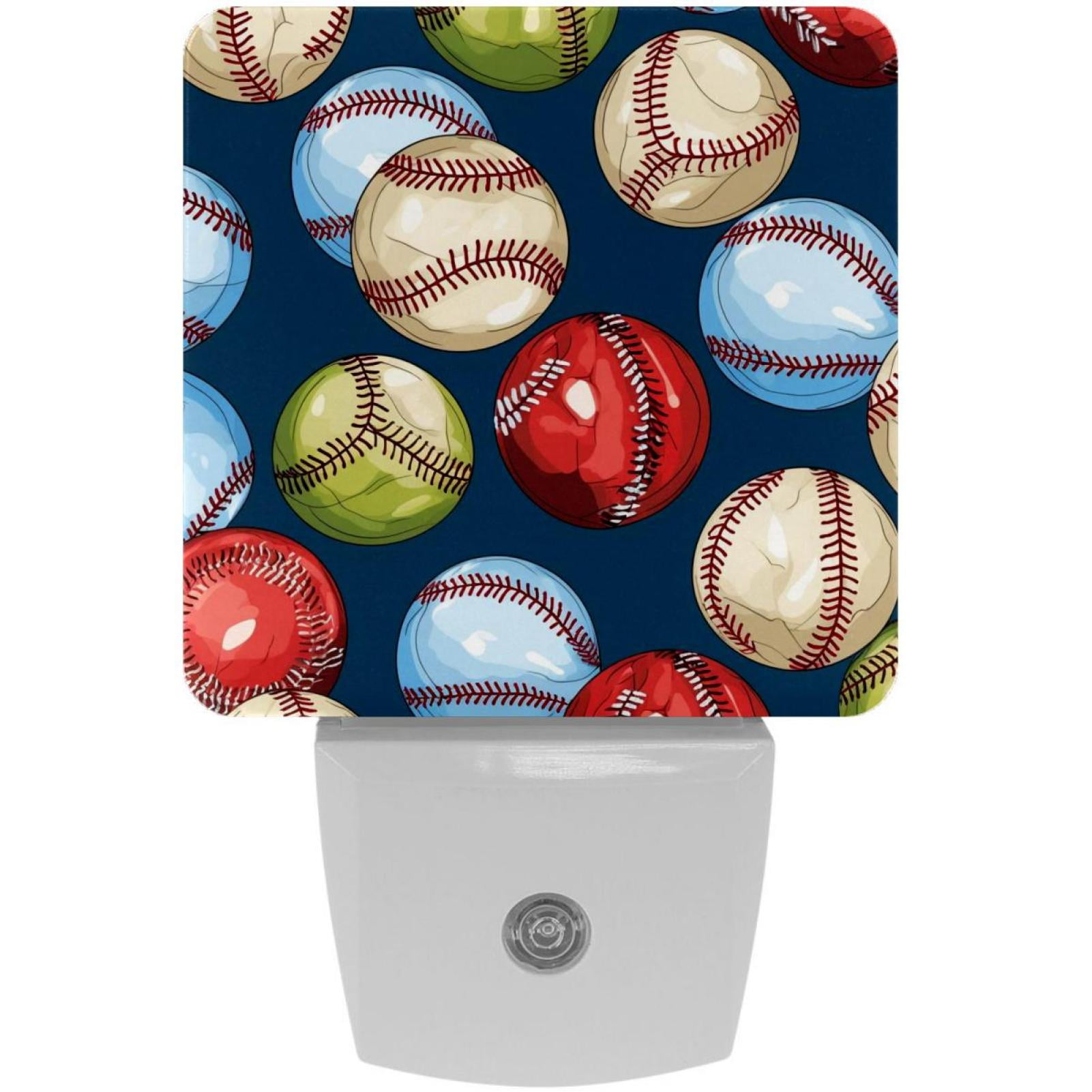 Baseball Square LED Night Lights - Small, Portable Lighting for Any ...