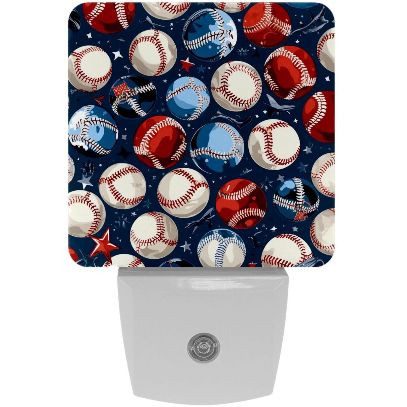 Baseball Square LED Night Lights - Small, Portable Lighting for Any ...