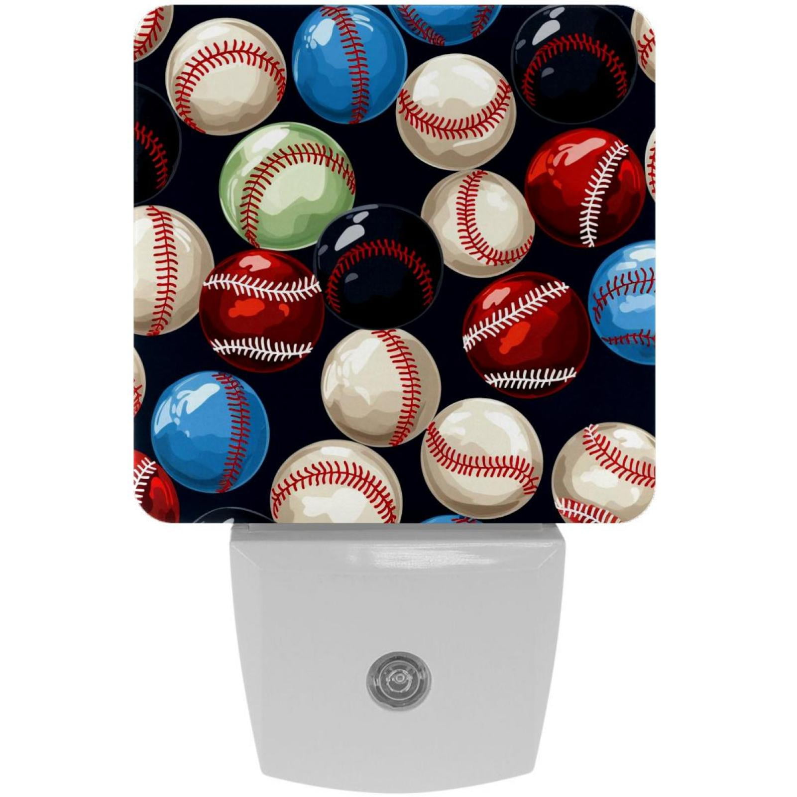 Baseball Square LED Night Lights - Small, Portable Lighting for Any ...