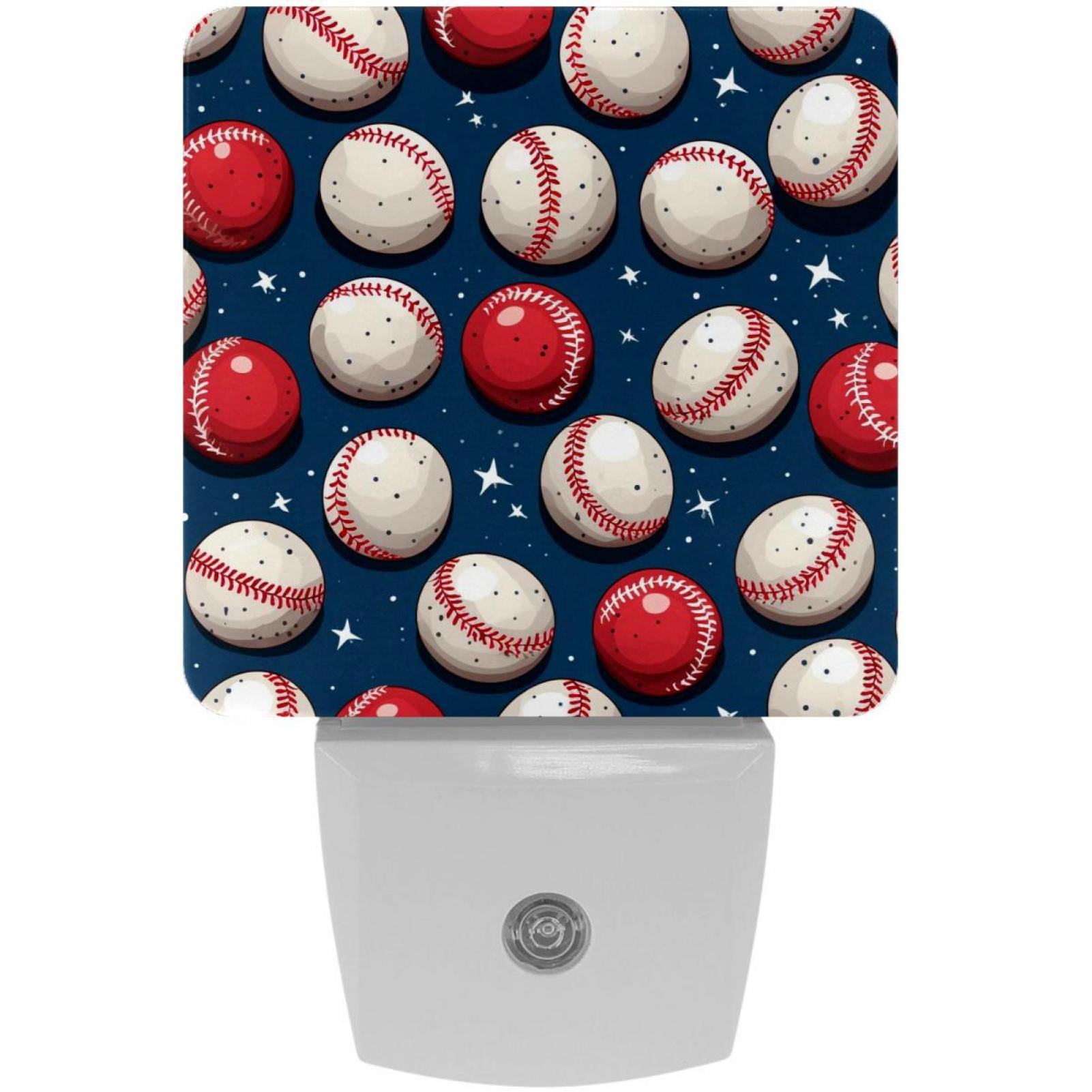 Baseball Square LED Night Lights - Small, Portable Lighting for Any ...