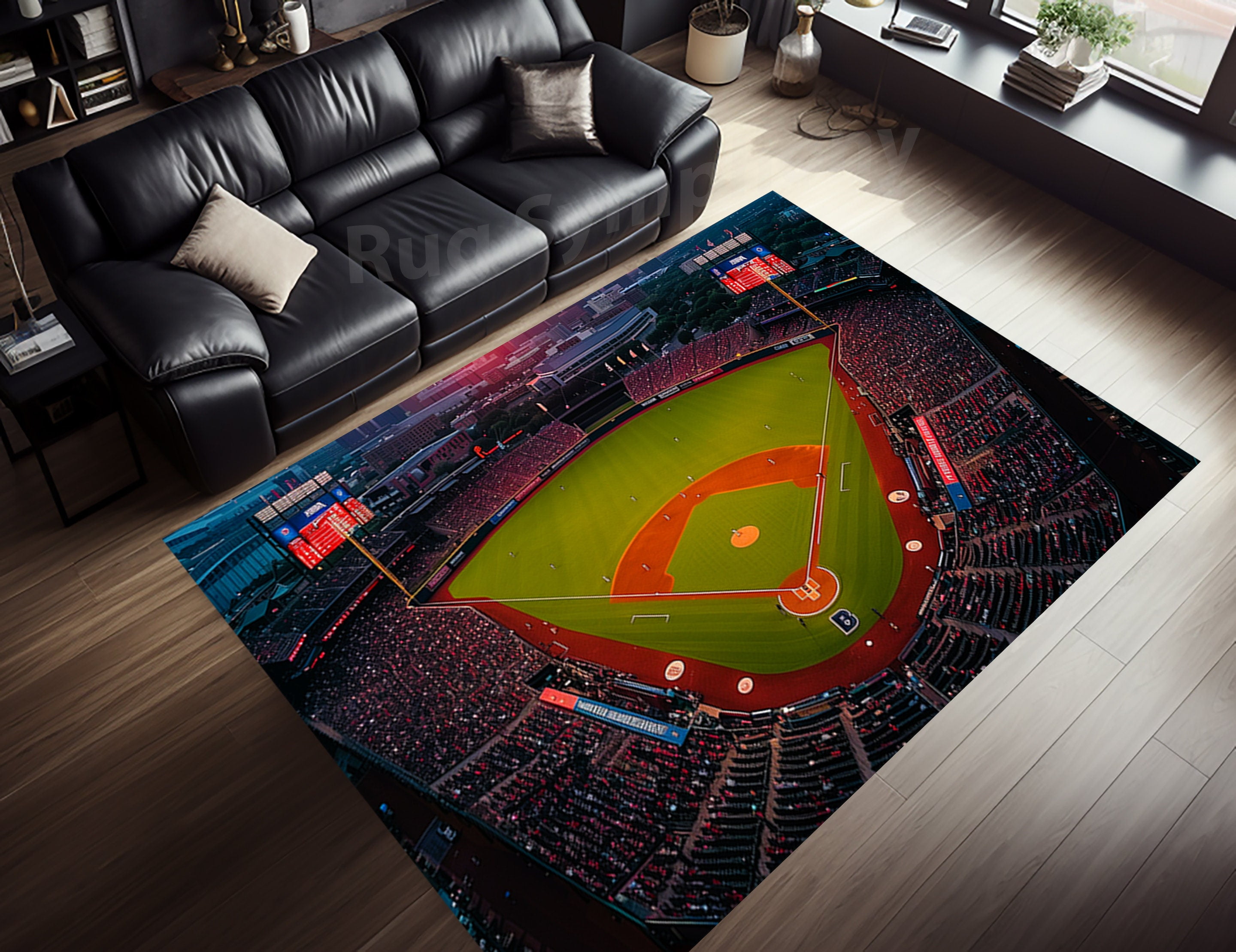 Baseball Stadium Rug 4x6 ft = 120x180 cm - Walmart.com