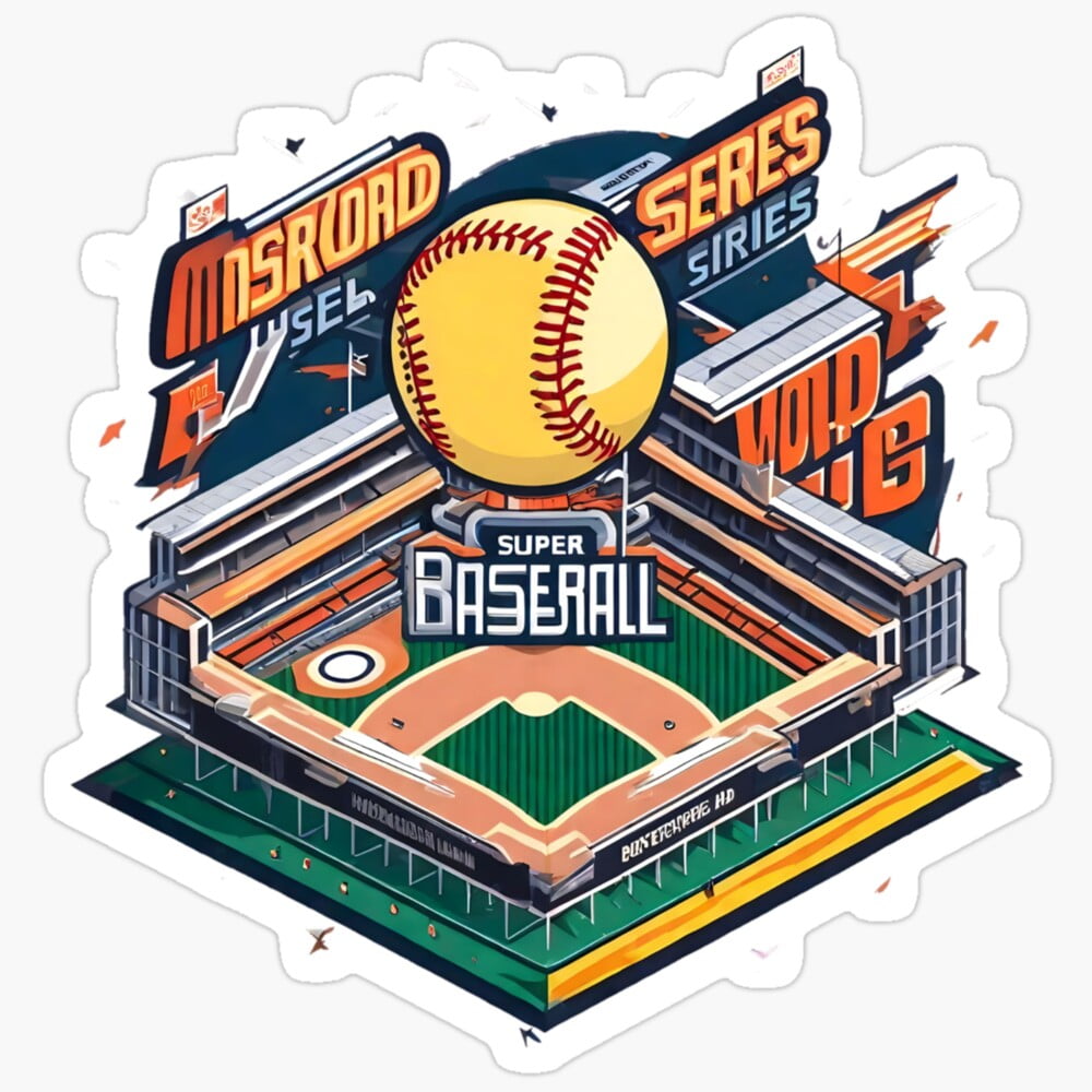 Baseball Stadium Sticker Baseball Sticker, Football Sticker, Basketball ...