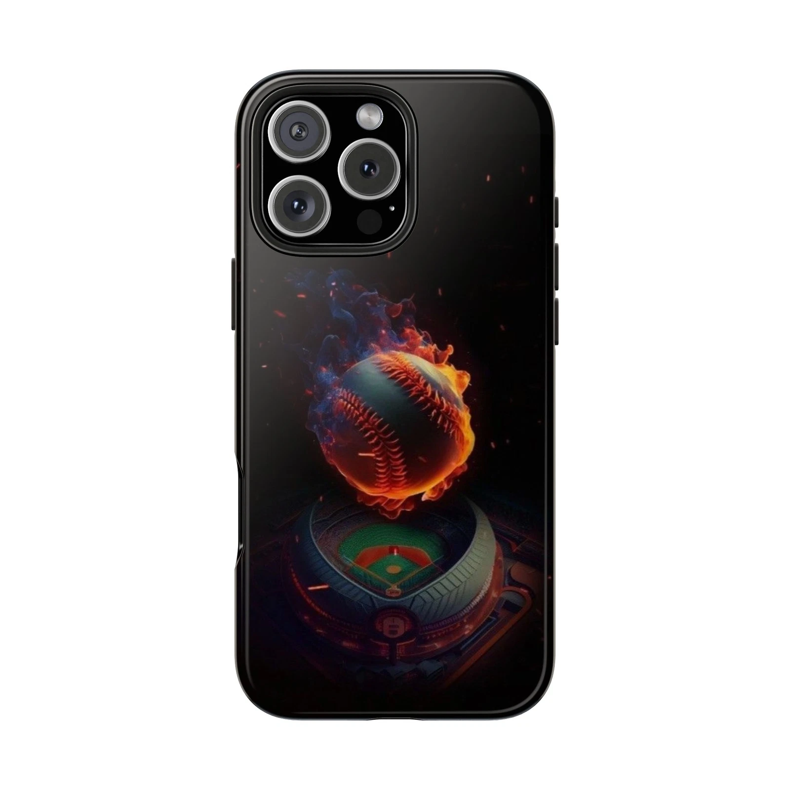 Baseball Stadium Under Lights Night Scene Phone Case for iPhone 11 to ...