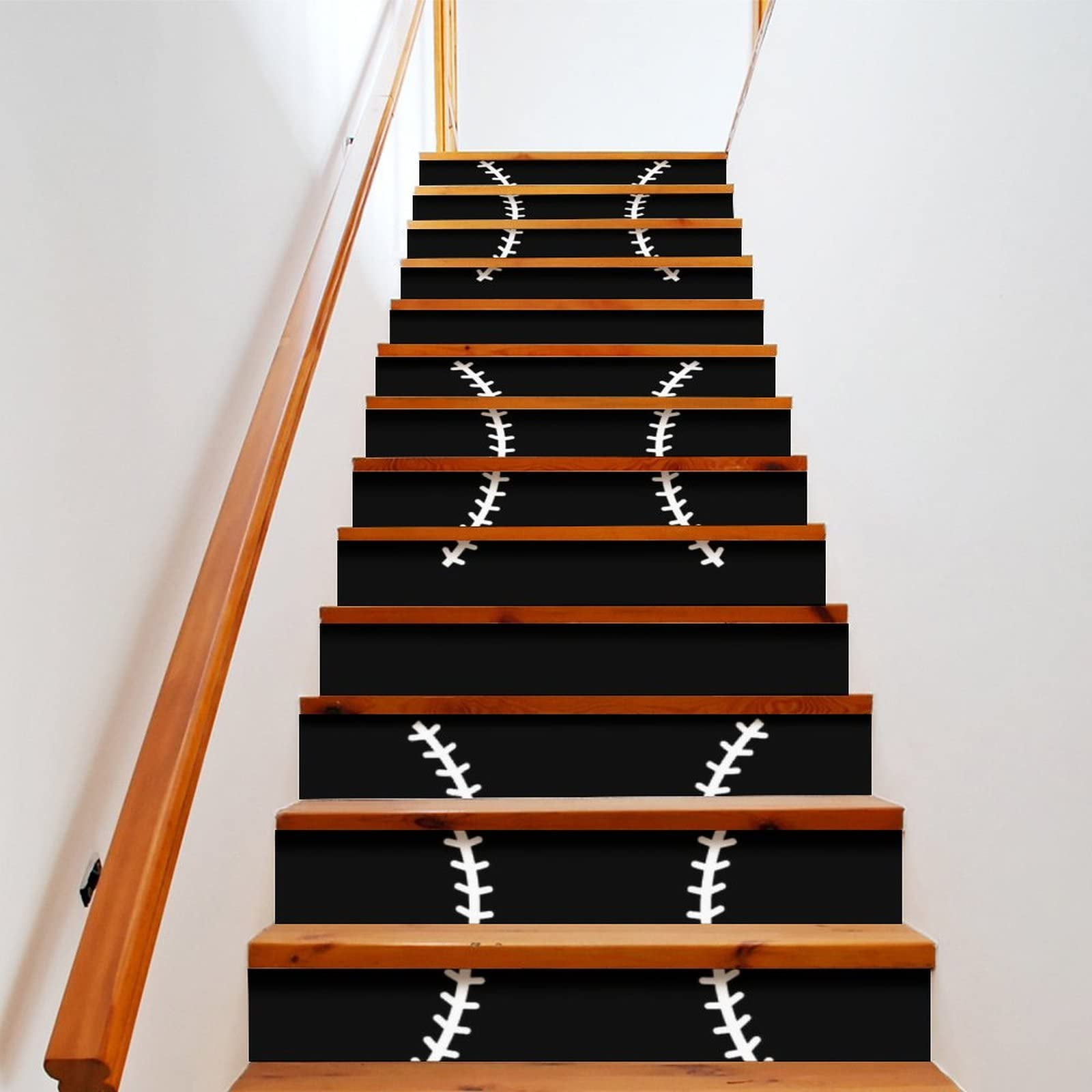Baseball Stair Stickers Ball Sport Game Staircase Murals Bats and Ball ...