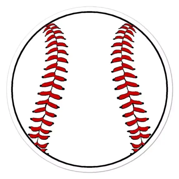 Baseball Sticker Indoor Outdoor Phone Decal Water Bottle Stickers Car ...