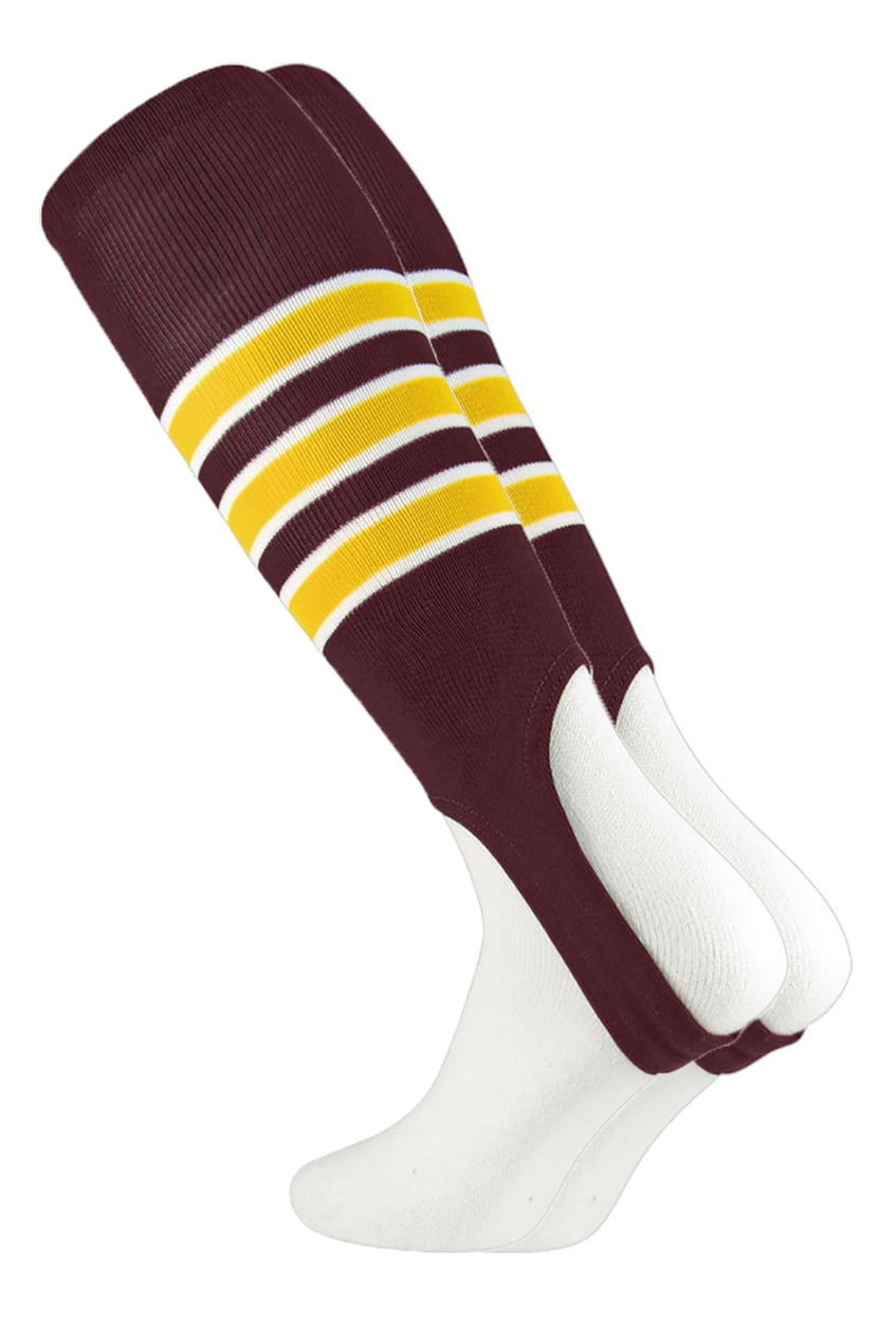 Baseball Stirrups Pattern D (Maroon/Gold/White, Large) - Walmart.com