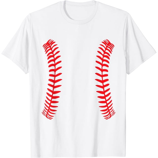 Baseball Stitches T-Shirt Ball Double Stitches Softball T-Shirt ...