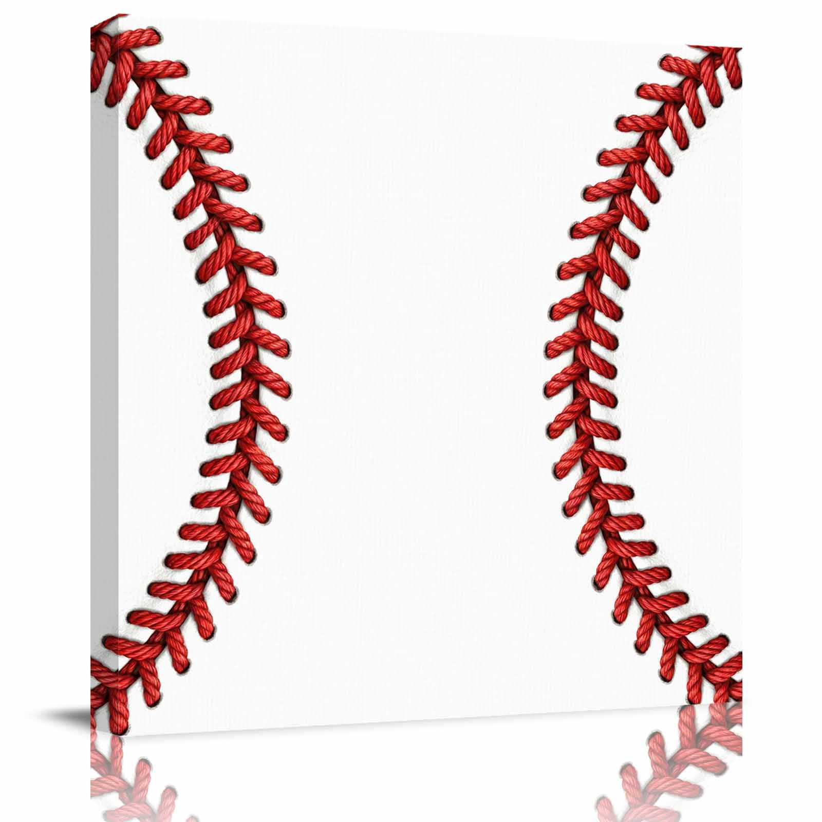 Baseball Stitches Texture Canvas Artwork Painting Art, Modern ...