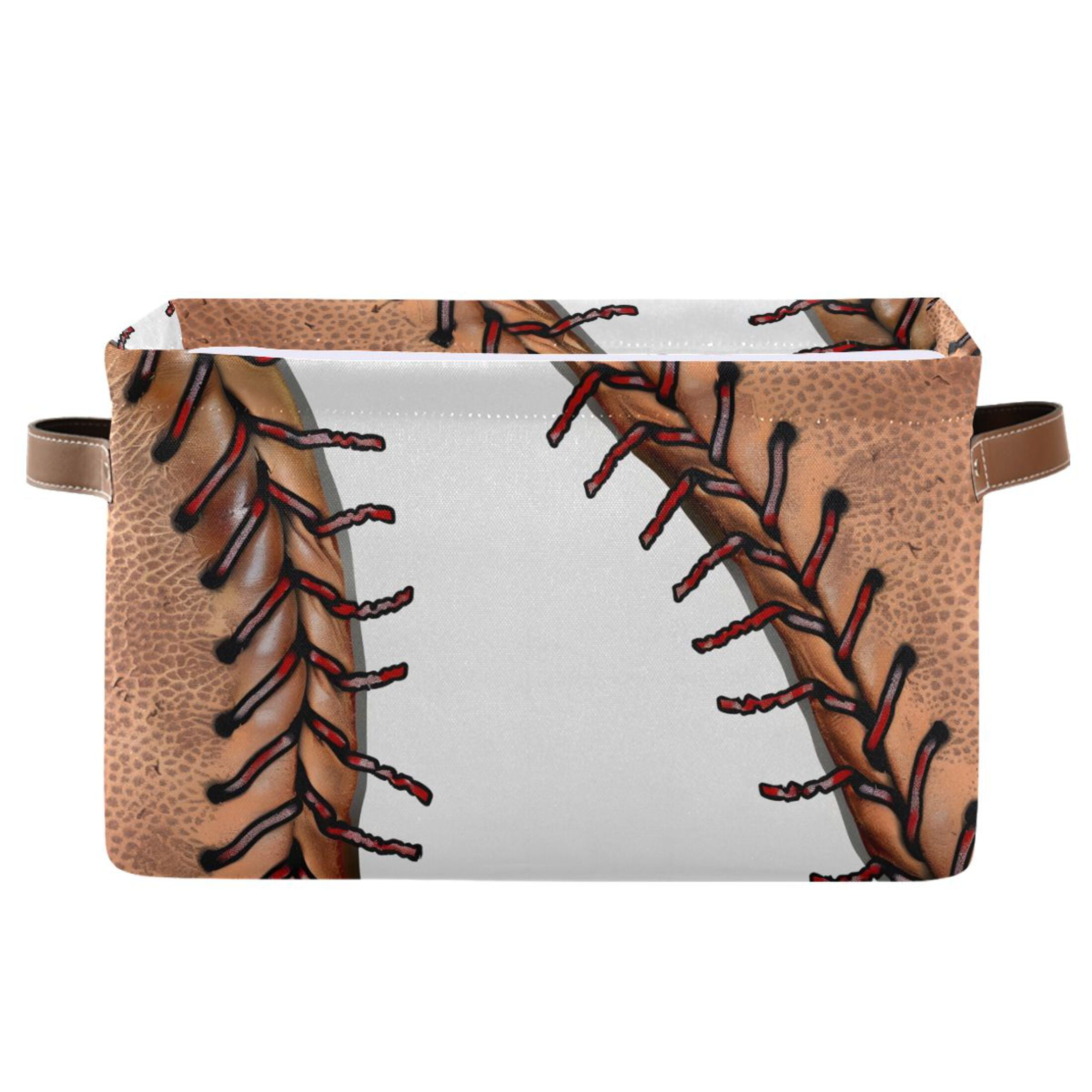 Baseball Storage Basket Large Bin Laundry Boxes Toys Foldable Home ...