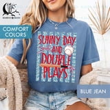 Baseball Striped Shirt Coquette Sunny Days And Double Plays Baseball ...