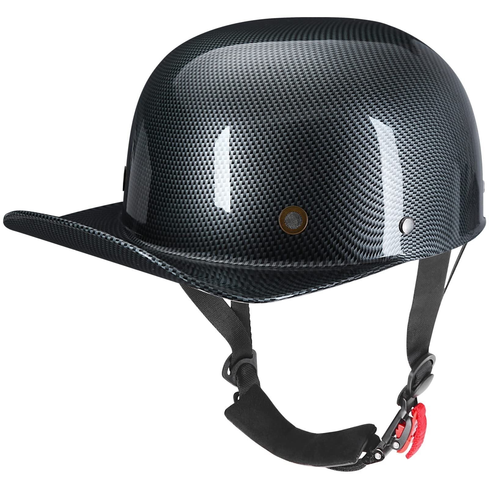 Baseball Style Cap Retro Motorcycle Helmet Unisex-Adult - DOT Approved ...