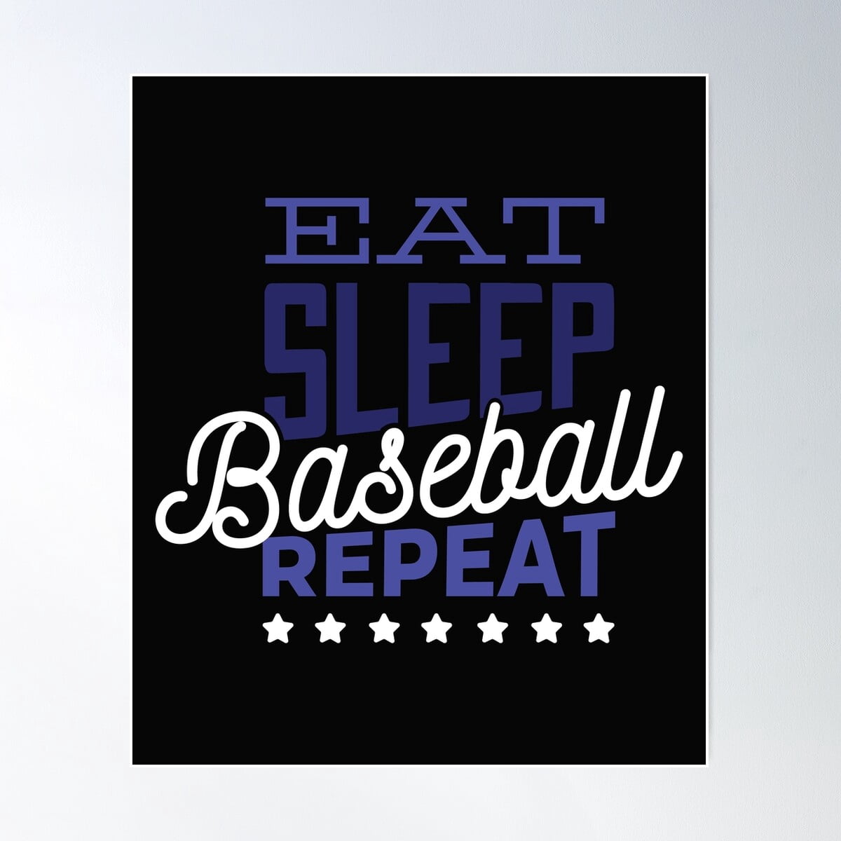 Baseball Style For Baseball Fans Poster Wall Art, Modern Wall Decor For ...