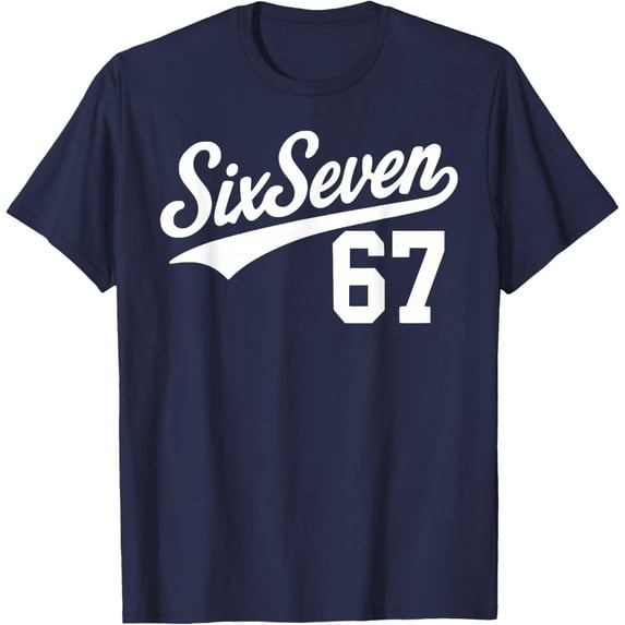 Baseball Style Number 67 Sports Slang Meme T-Shirt - Walmart.com