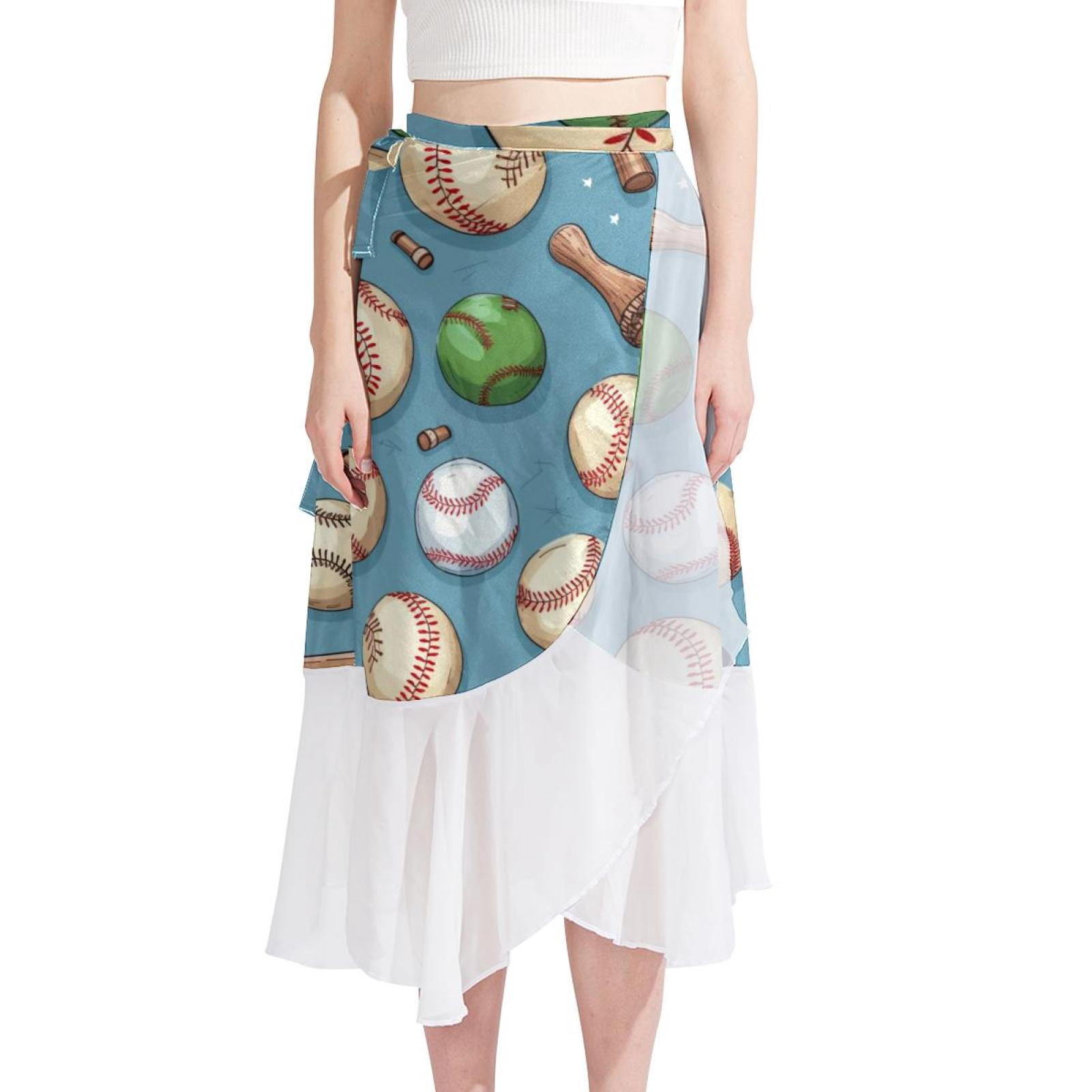 Baseball Stylish Chiffon Beach Skirts and Summer Dresses for Women ...