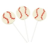 Fun Express Baseball Lollipops, Mixed Fruit Flavored, 12 Pieces, 2-inch ...