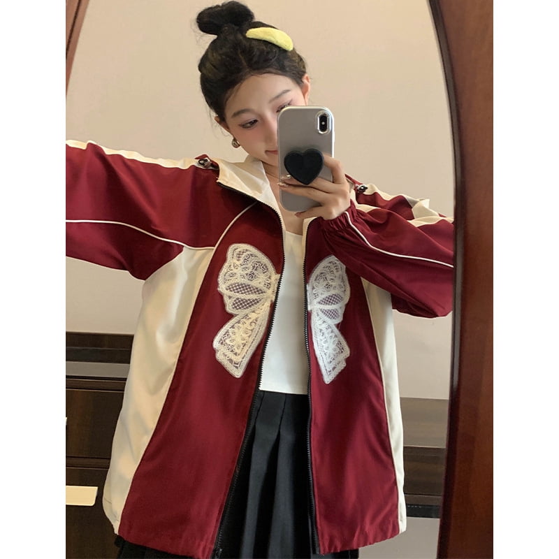 Baseball Suit Jacket Girl Spring and Autumn 2024 New Junior High School ...