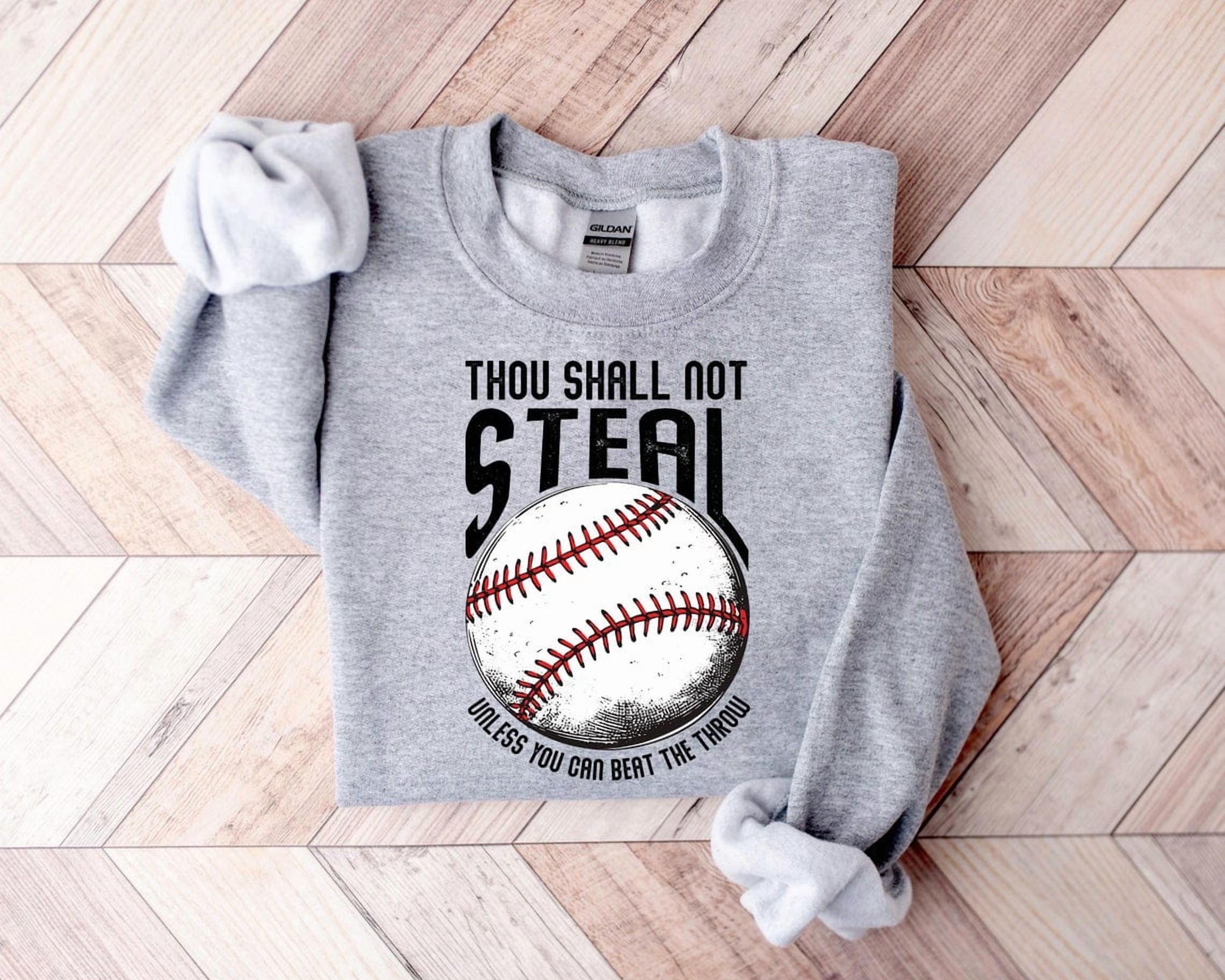 Baseball Sweatshirt, Thou Shall Not Steal Shirt, Baseball Sports Shirt ...