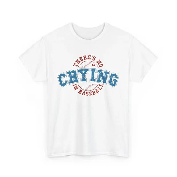 Baseball T-Shirt, Funny Baseball Fan Tee, No Crying in Baseball Shirt ...