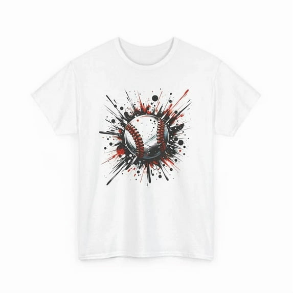 Baseball T-Shirt | Funny Baseball Fan Tee | Splatter baseball Shirt ...