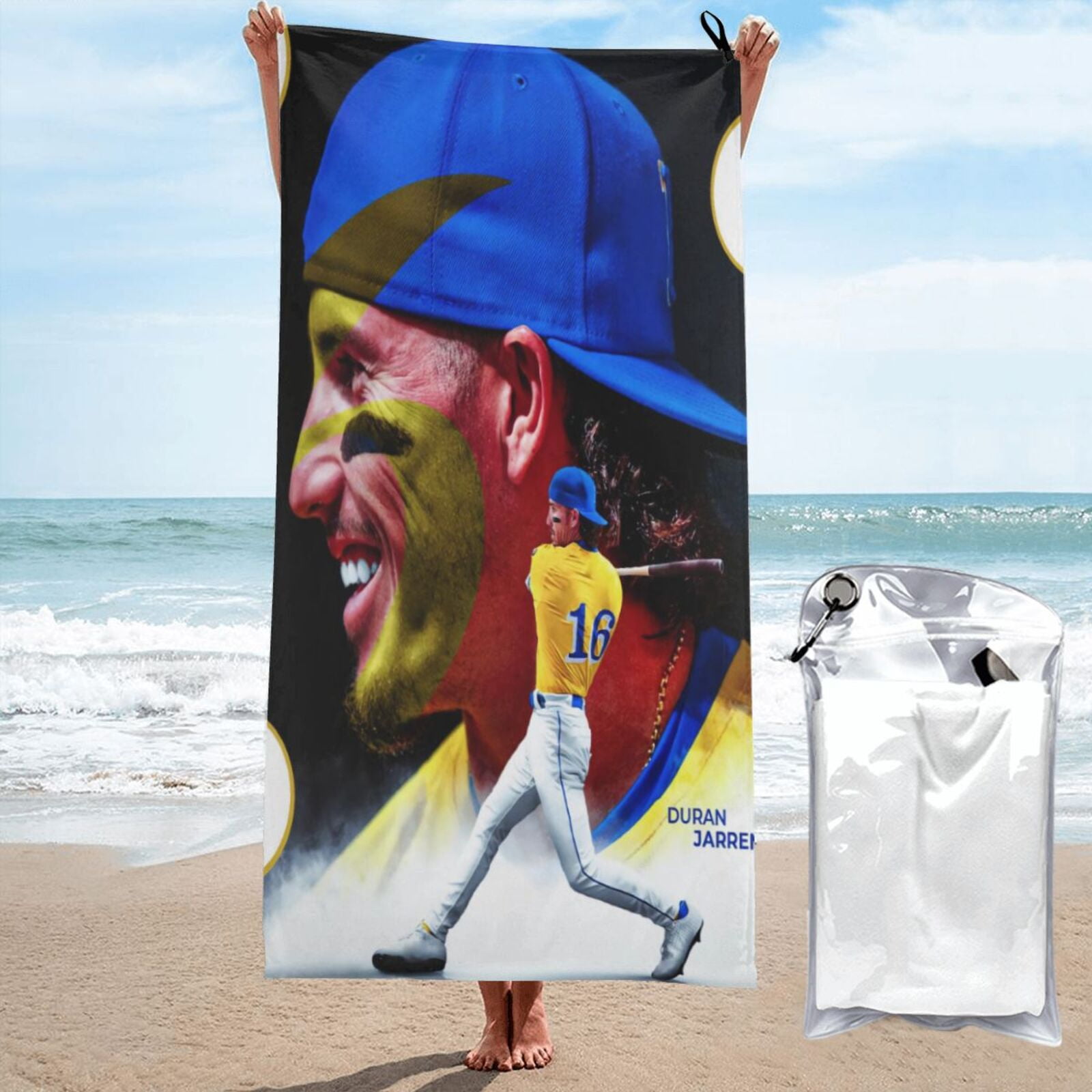 Baseball Team Jarren Duran Theme Microfiber Thin Lightweight Beach ...