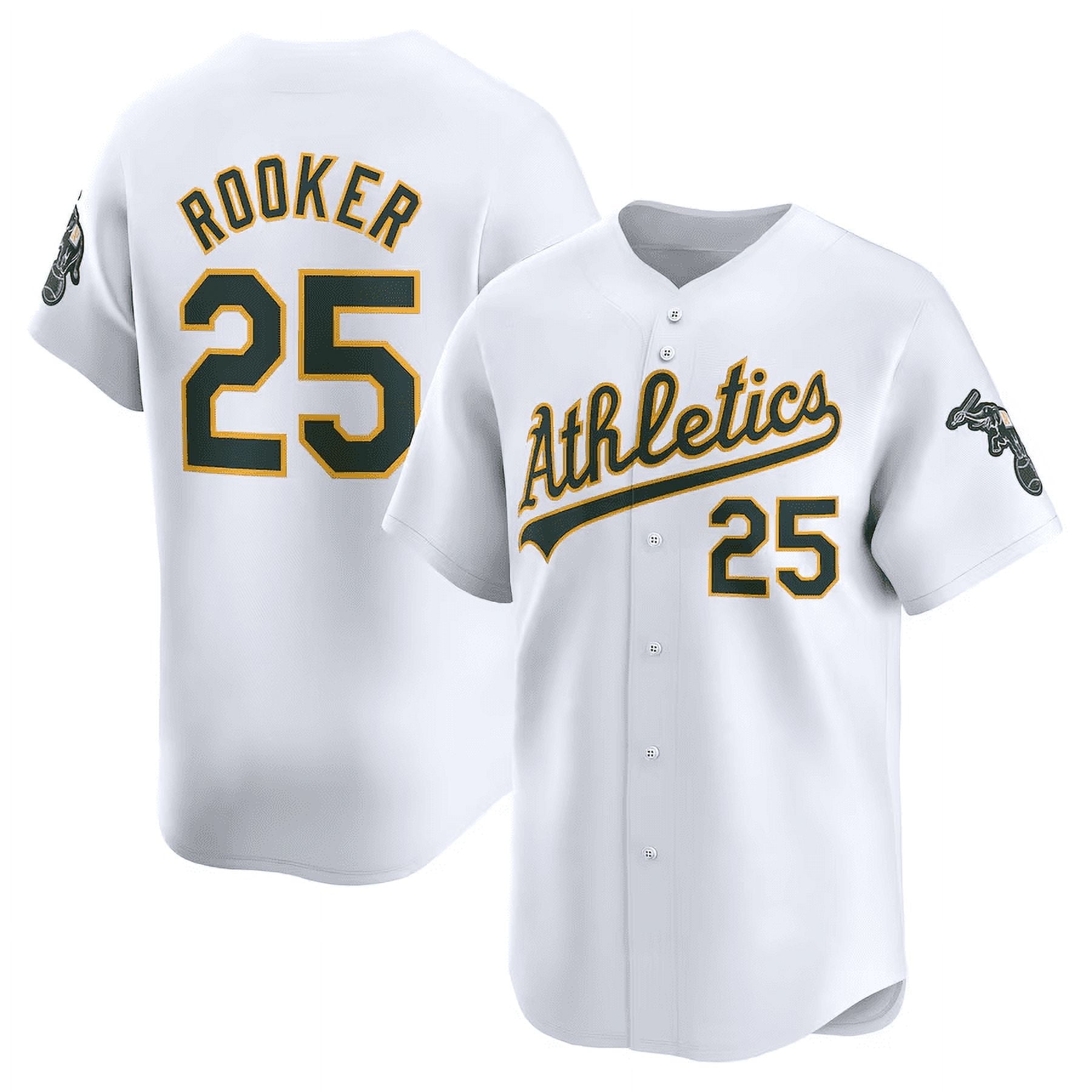 Baseball Team Men's Athletics Brent Rooker#25 Jersey Classic Season ...