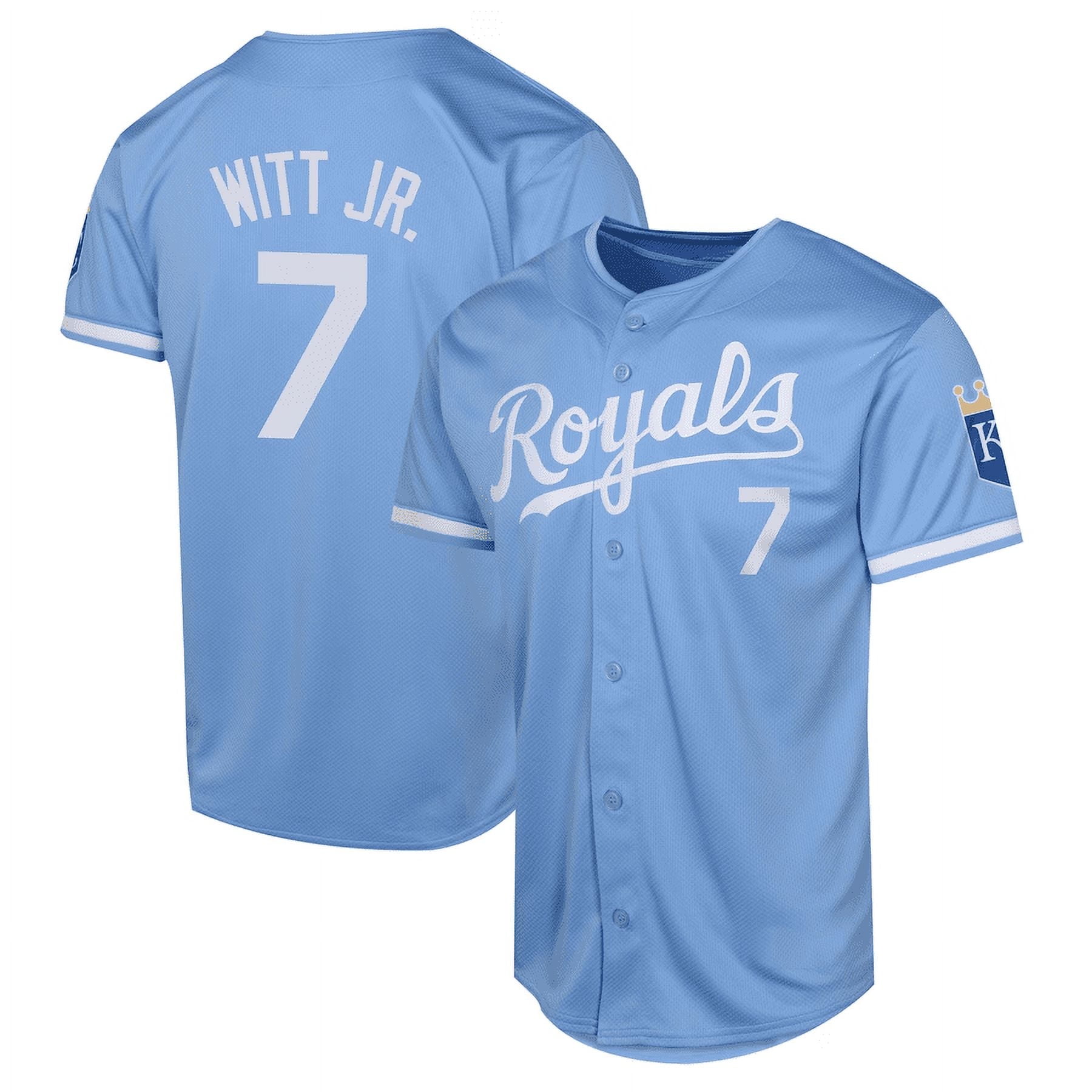 Baseball Team Men's Royals Bobby Witt Jr#7 Jersey Classic Season Team ...