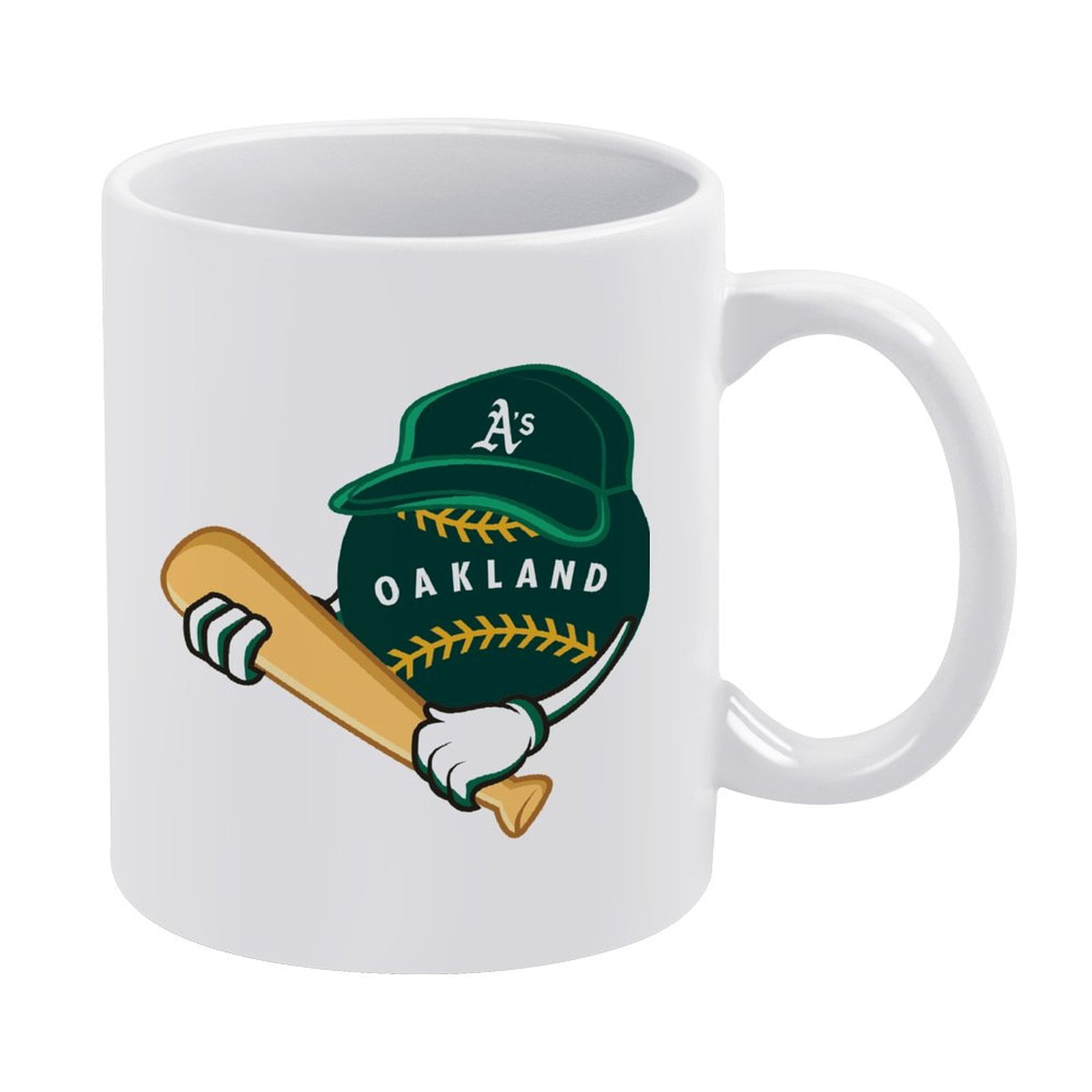 Baseball Team Oak-land Athletics Oakland California Mug White Ceramic ...