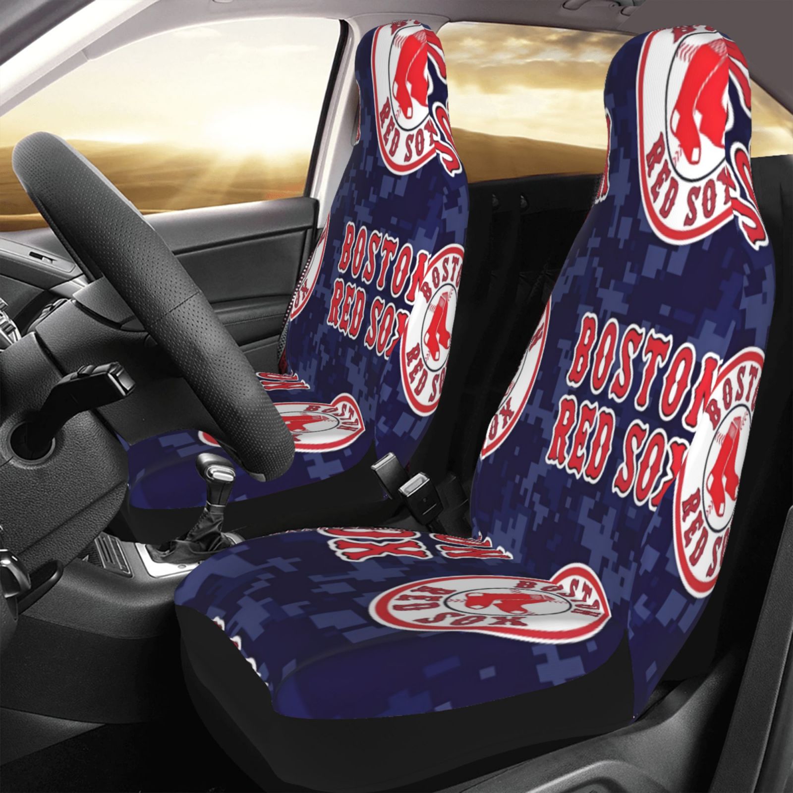 Baseball Team Themed Car Seat Covers 2 Pack Dust-Proof, Anti-Slip ...