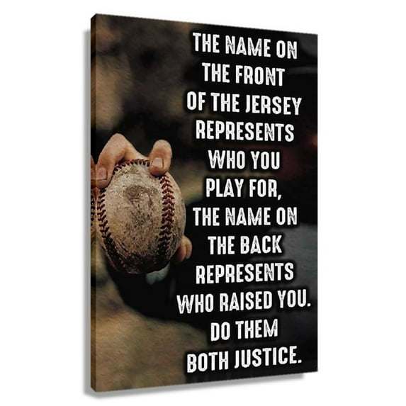 Baseball Team Wall Art, Knowledge Poster Canvas Painting for Game Room ...