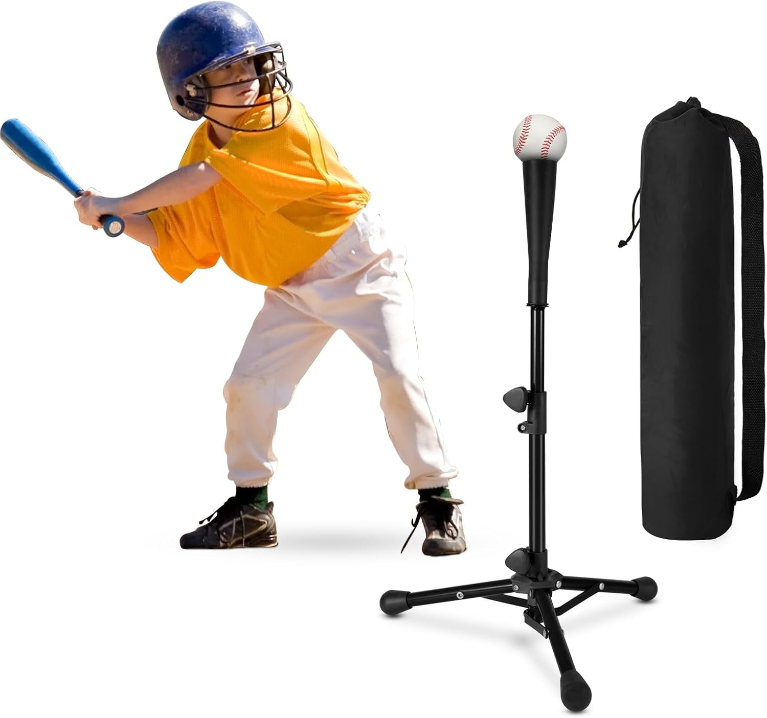 Baseball Tee For Kids, Easy Adjustable Batting Tee From 20.85 to 31.30 ...
