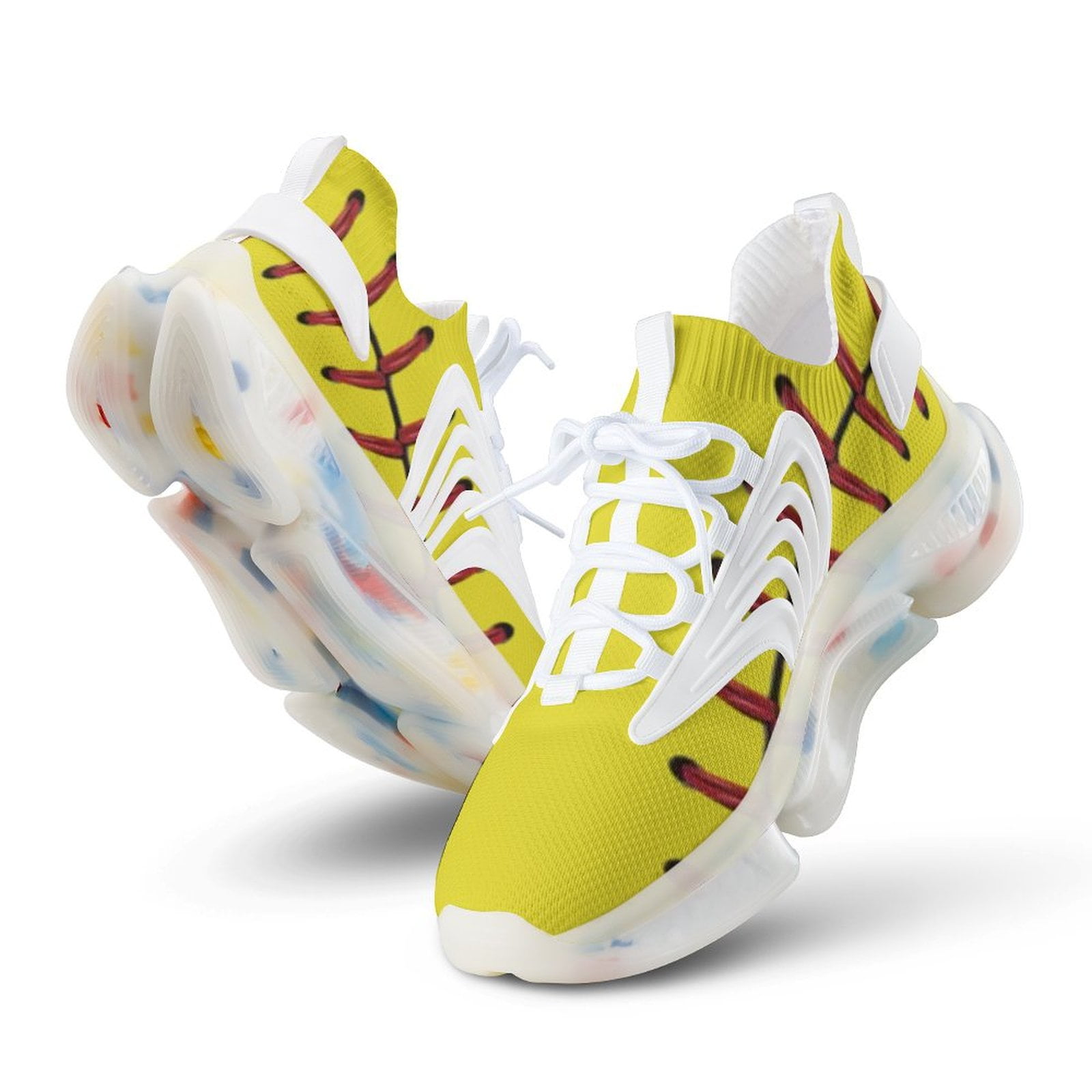 Baseball Texture Walking Shoes for Men Woman Lightweight Tennis Fashion ...