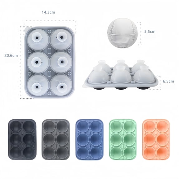 Baseball Theme Silicone Ice Tray for Home Use Quick Release Novelty Ice ...