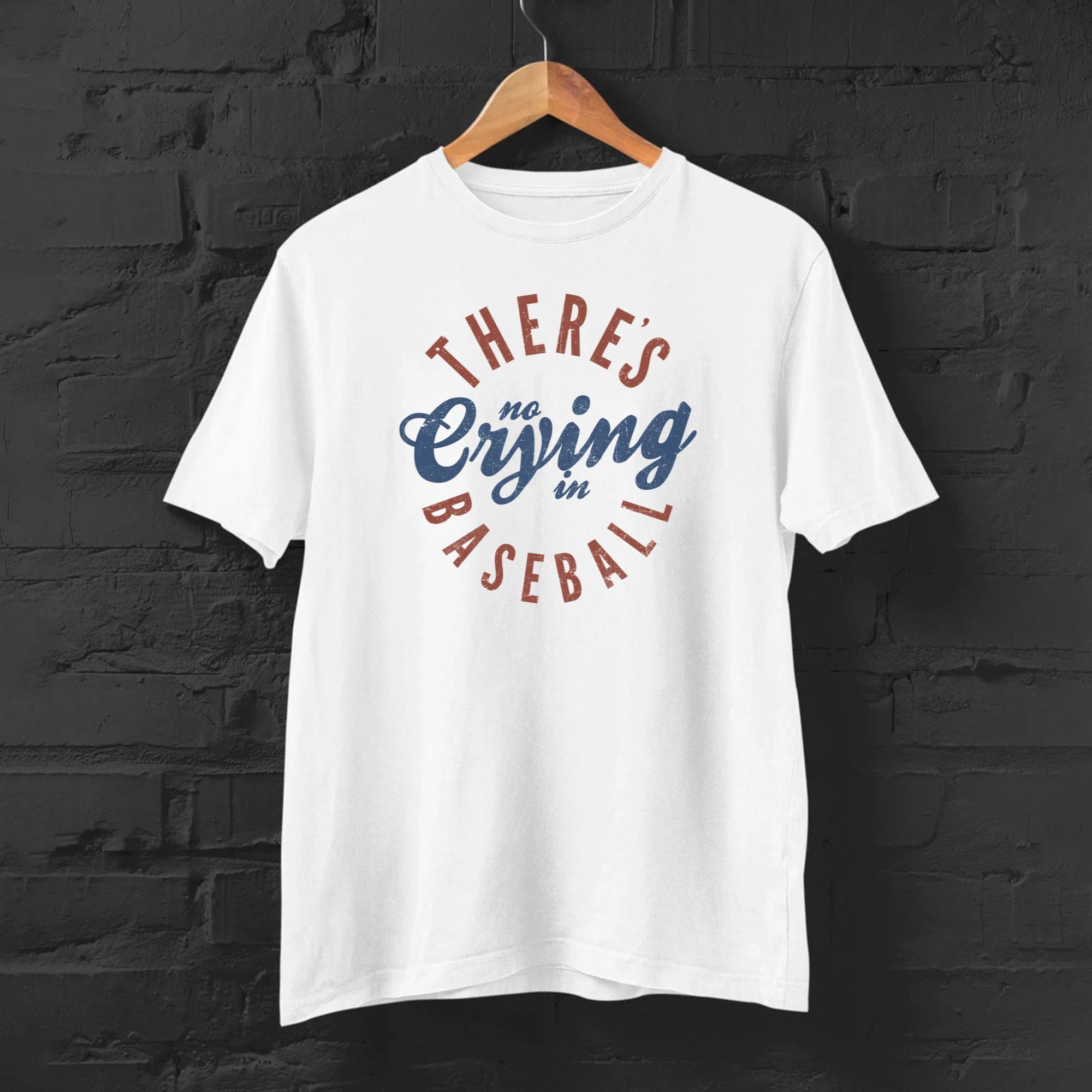 Baseball There's No Crying Graphic shirt, Comfort Colors Oversized Ball ...