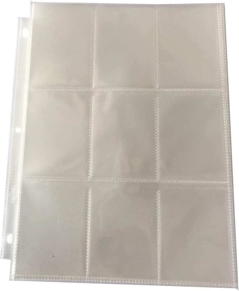 Allstar Products Group Baseball Card Sleeves, 50 Pack, 9 Pockets Each ...