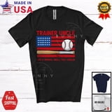 Baseball Trainer Uncle Definition Cooler, Father'S Day Usa Flag, Sport ...