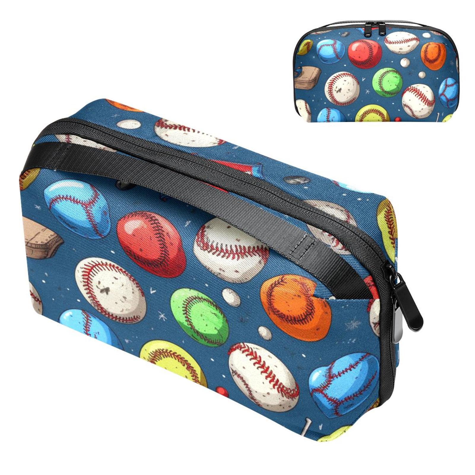 Baseball Travel Organizer Hard Drive Bags Cable Organizer Multi USB ...