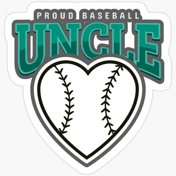 Baseball Uncle Sticker Phone Decal Water Bottle Stickers Car Decals ...