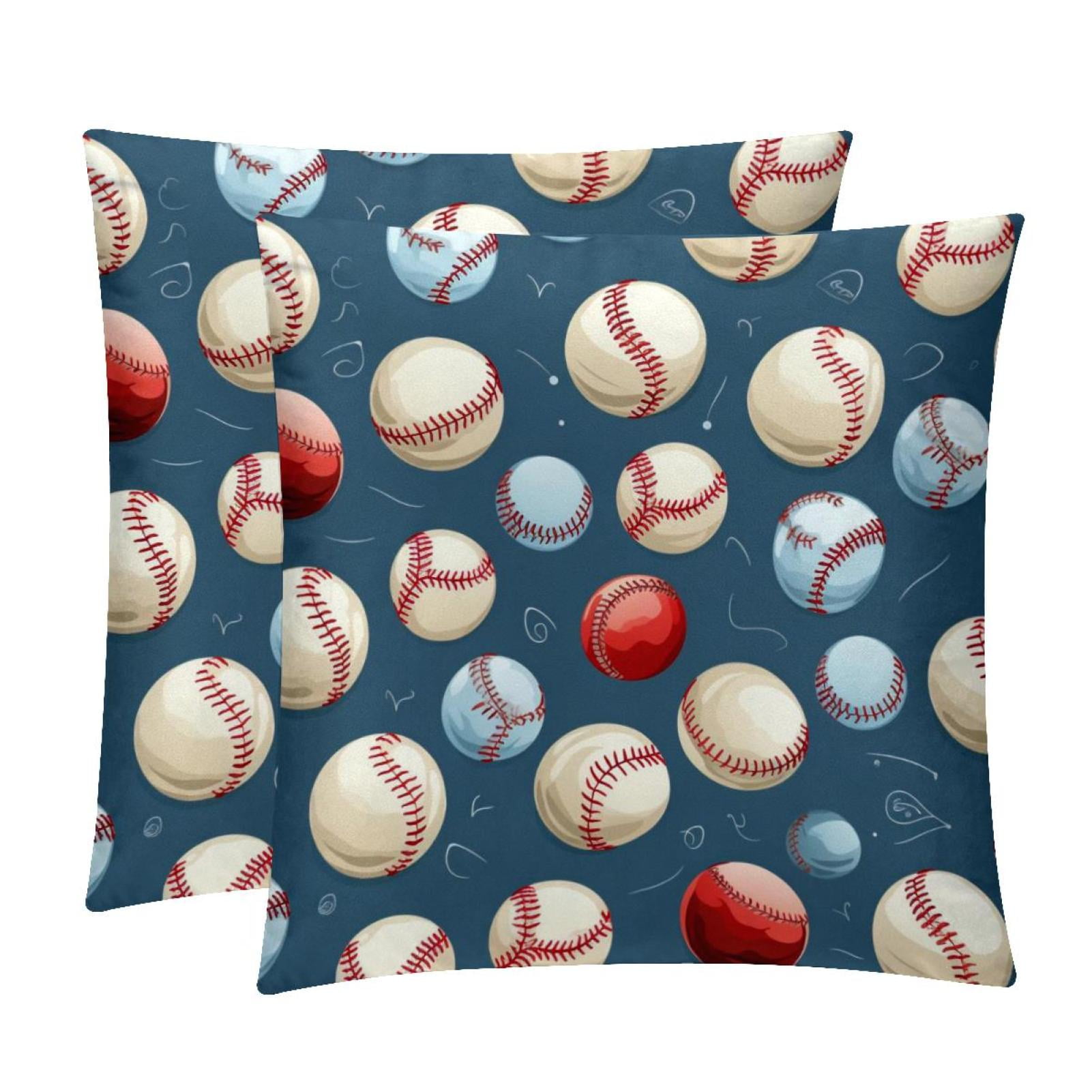Baseball Velvet Bed Pillow Throw Covers Pillow Inserts Throw Pillows ...