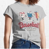 Baseball Vibes () Classic T-shirt - Walmart.com