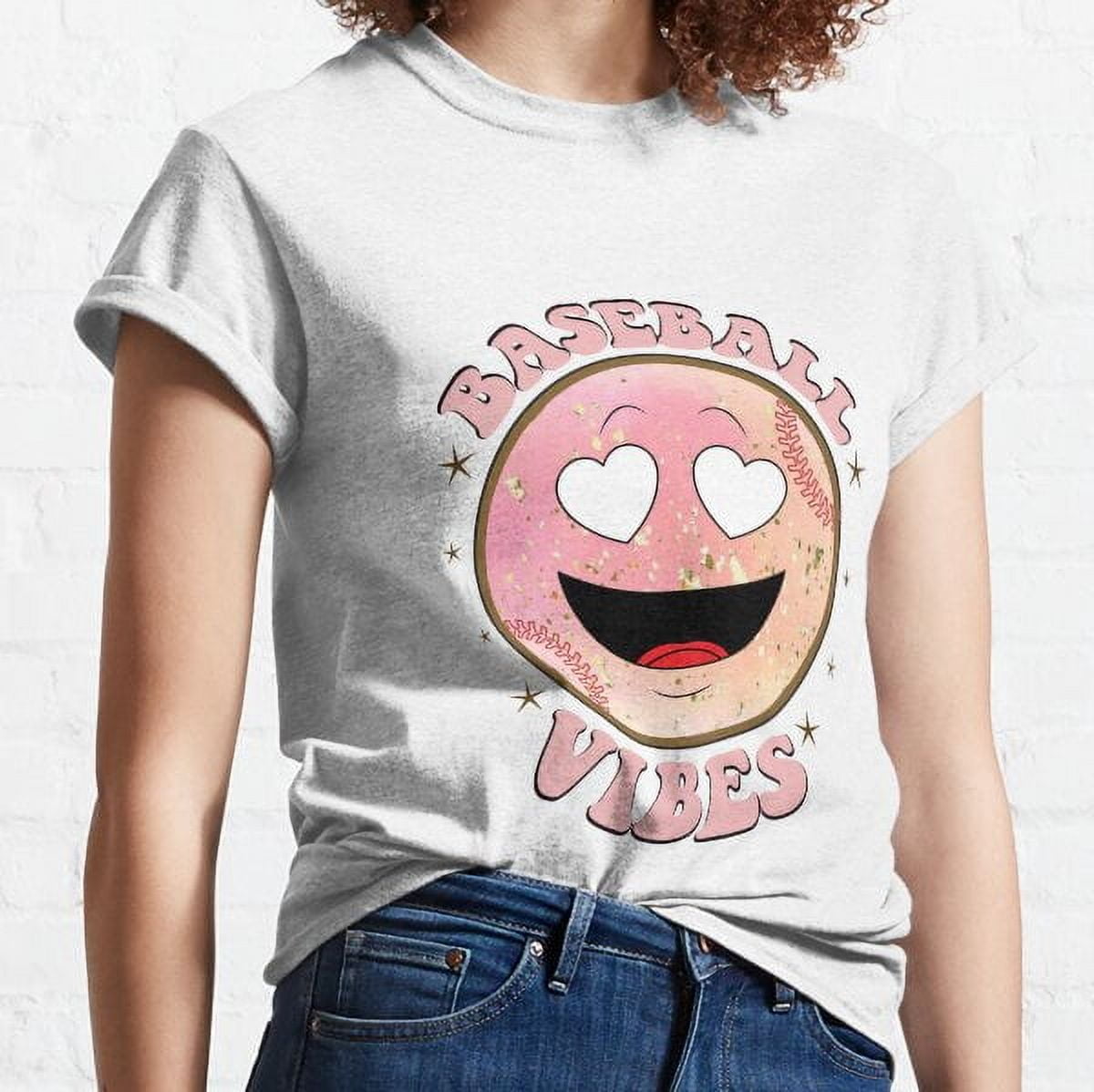 Baseball Vibes" Design Collection For Baseball Fans Classic T-shirt ...
