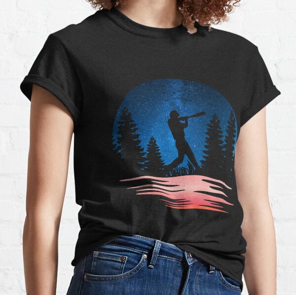 Baseball Vintage Art For Men Women Basebal Player Classic T-shirt ...