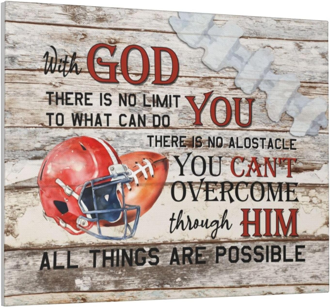 Baseball Wall Art 12x16inch Scripture Sports Canvas Prints Wall Decor ...
