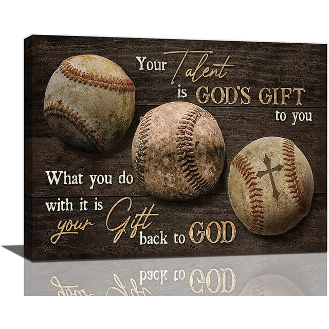 Baseball Wall Art Rustic Motivational Baseball Sports Pictures Wall ...