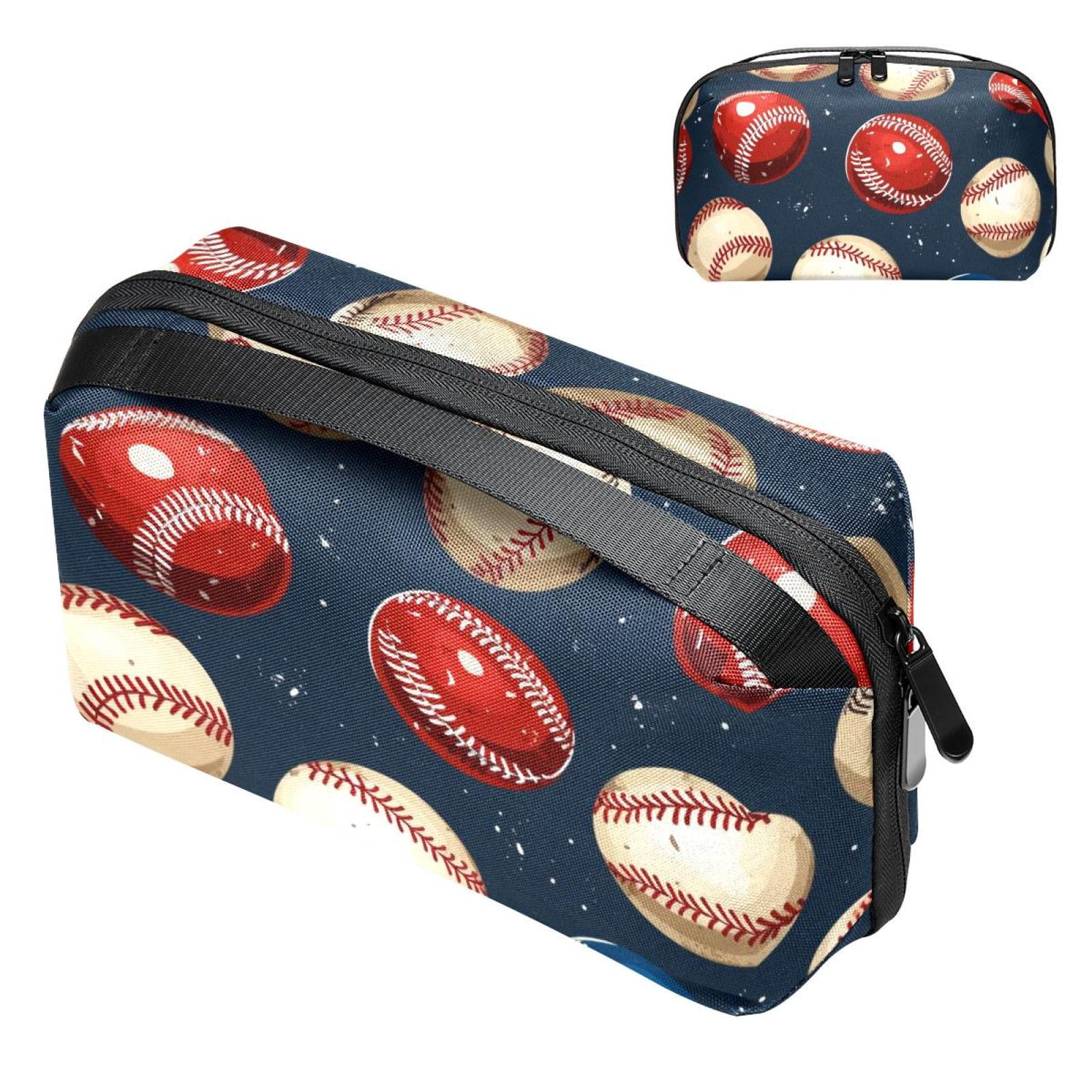 Baseball Waterproof Oxford Fabric USB Case with Storage Pouch, Charger ...